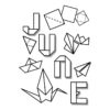 June - Origami Theme - Complete Month - Printable Bullet Journal ...