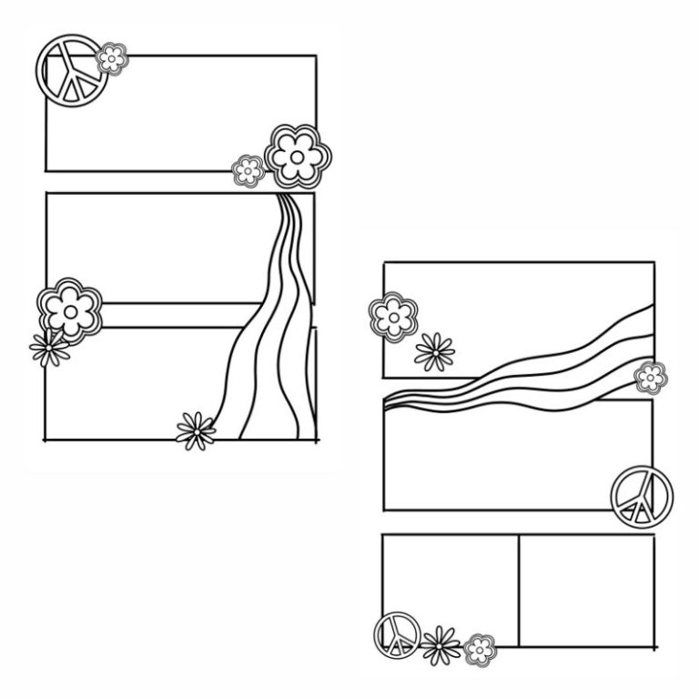 August – 70s Theme – Complete Month – Printable Bullet Journal or ...